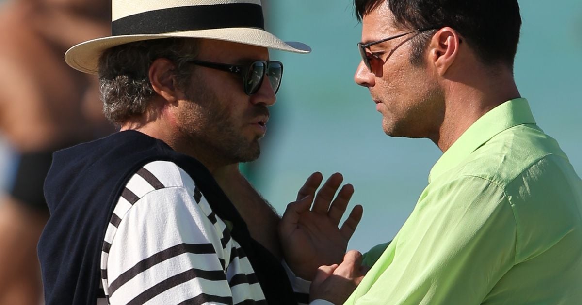 Edgar Ramirez (dans le rôle de Gianni Versace) et Ricky Martin (dans le ...