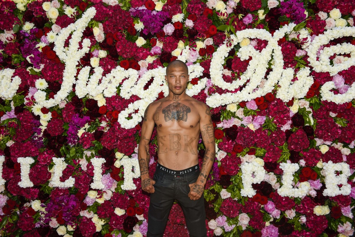 Photo : Jeremy Meeks au défilé de mode Philipp Plein dans la villa "La ...