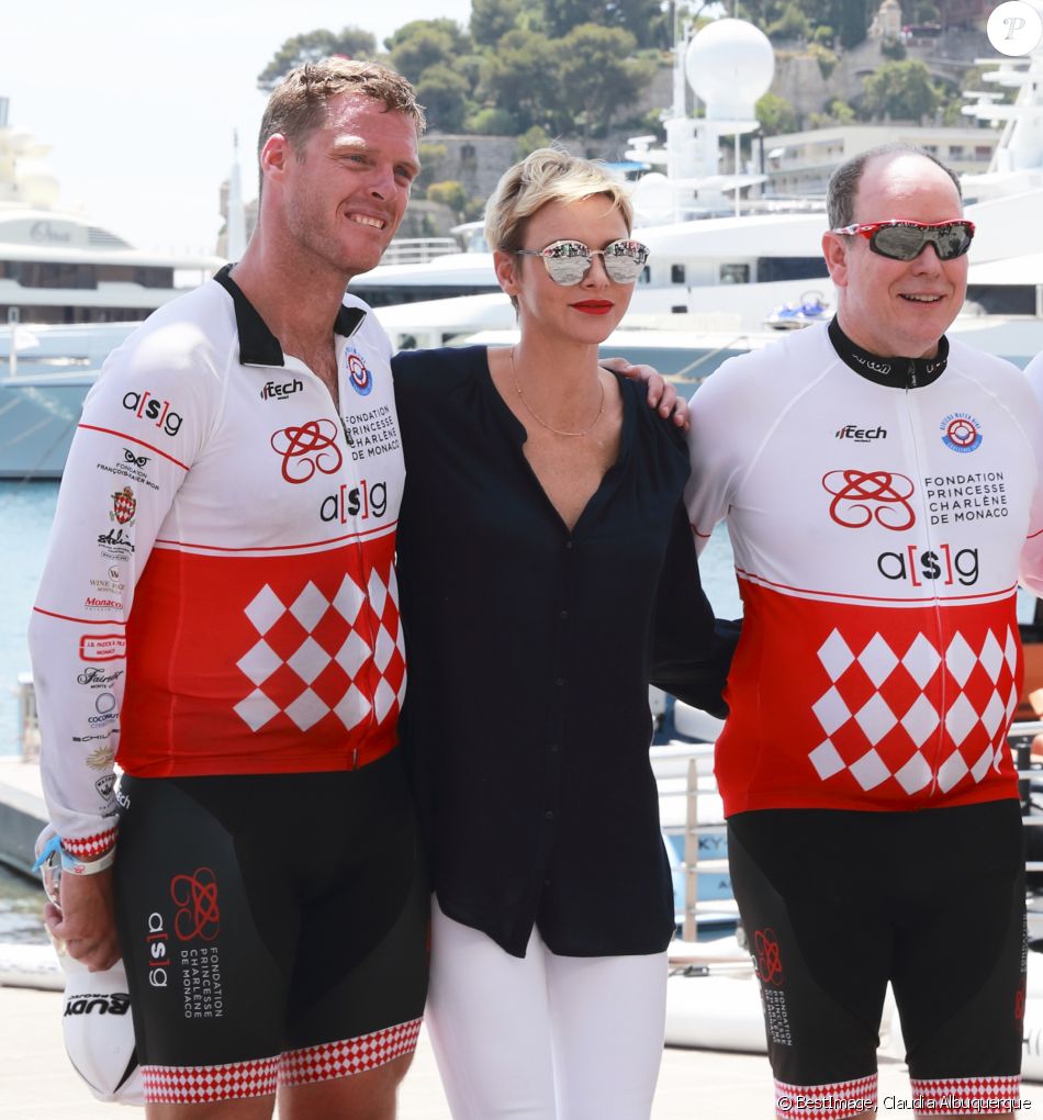 Terence Parkin, la princesse Charlene et le prince Albert II de Monaco ...
