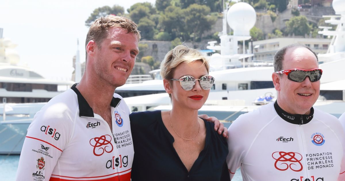 Terence Parkin, la princesse Charlene et le prince Albert II de Monaco ...