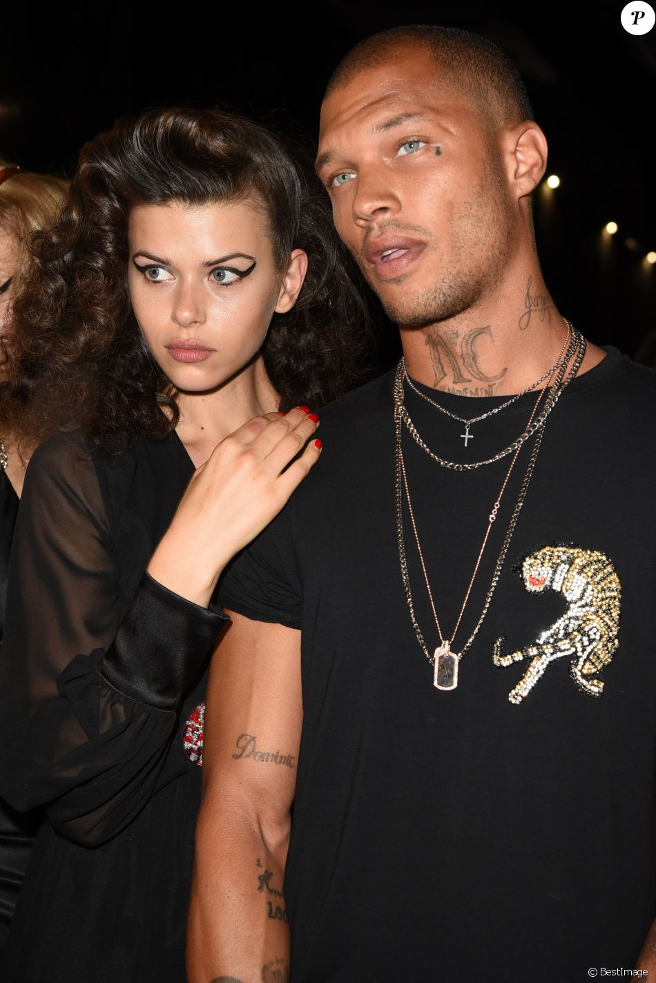 Jeremy Meeks - Backstage du défilé de mode Hommes Philipp Plein 2018 ...