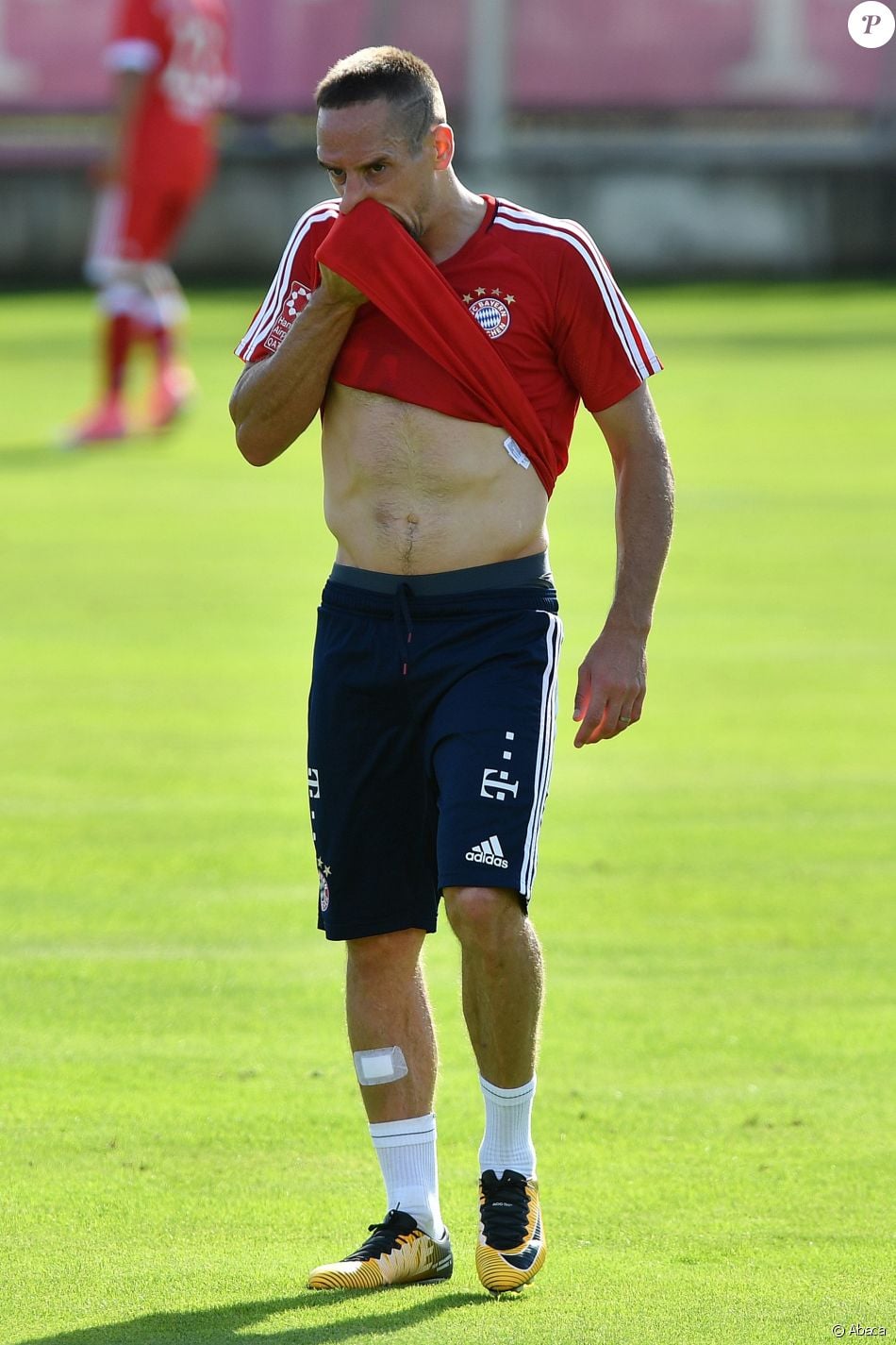 Franck Ribéry lors d'une séance d'entraînement avec son club du Bayern ...