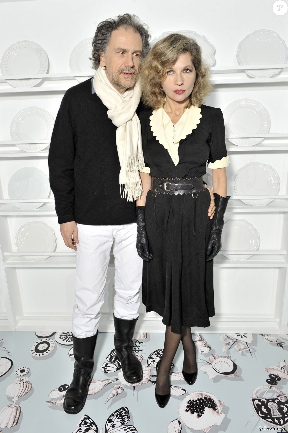 Simon Liberati et sa femme Eva Ionesco - People au défilé Haute Couture ...