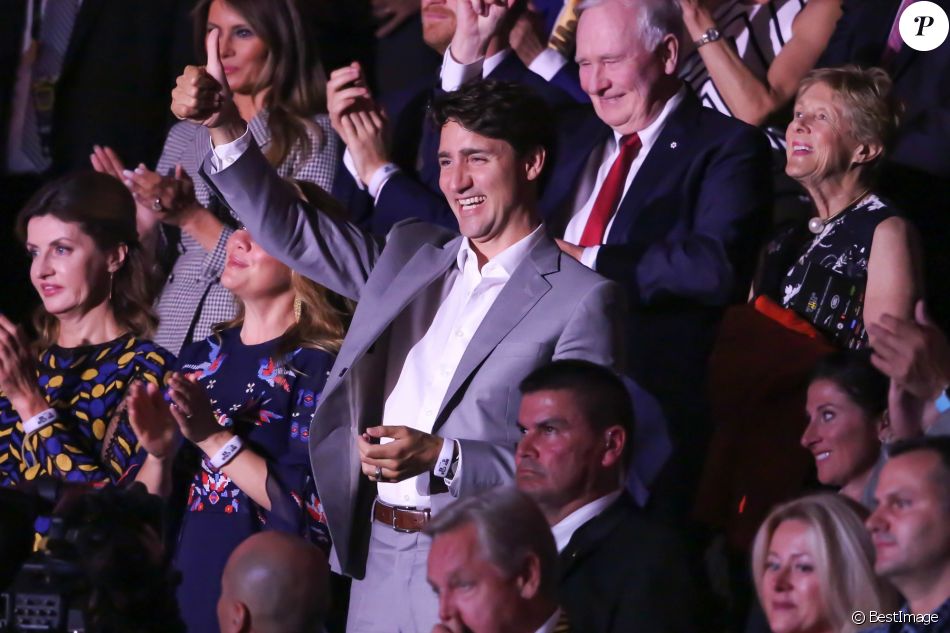 Le premier ministre du Canada Justin Trudeau - Cérémonie d'ouverture ...