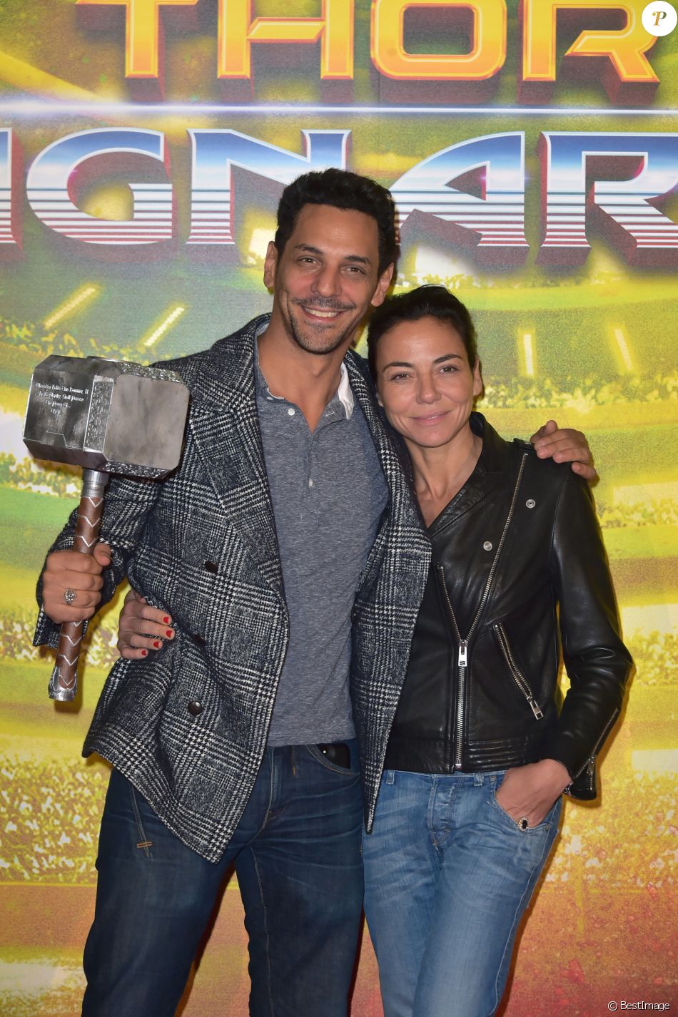Tomer Sisley et sa compagne Sandra Zeitoun de Matteis - Avant-première ...