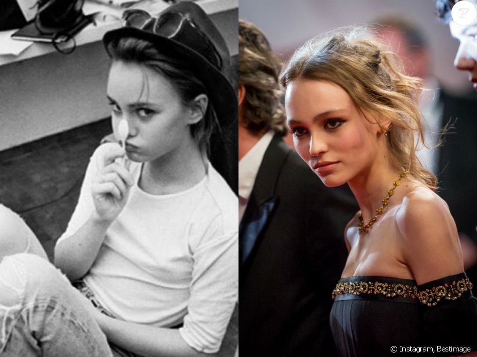 Vanessa Paradis Jeune à Gauche Lily Rose Depp à Droite Purepeople