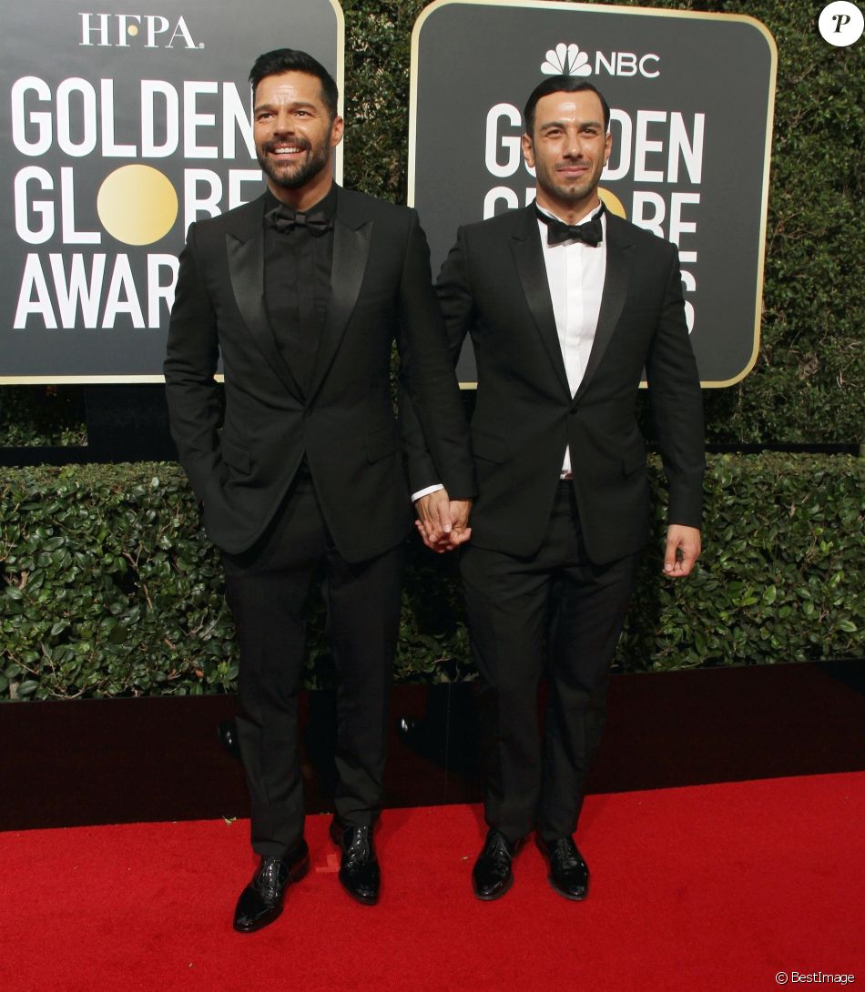 Ricky Martin et son mari Jwan Yosef sur le tapis rouge de la 75ème ...