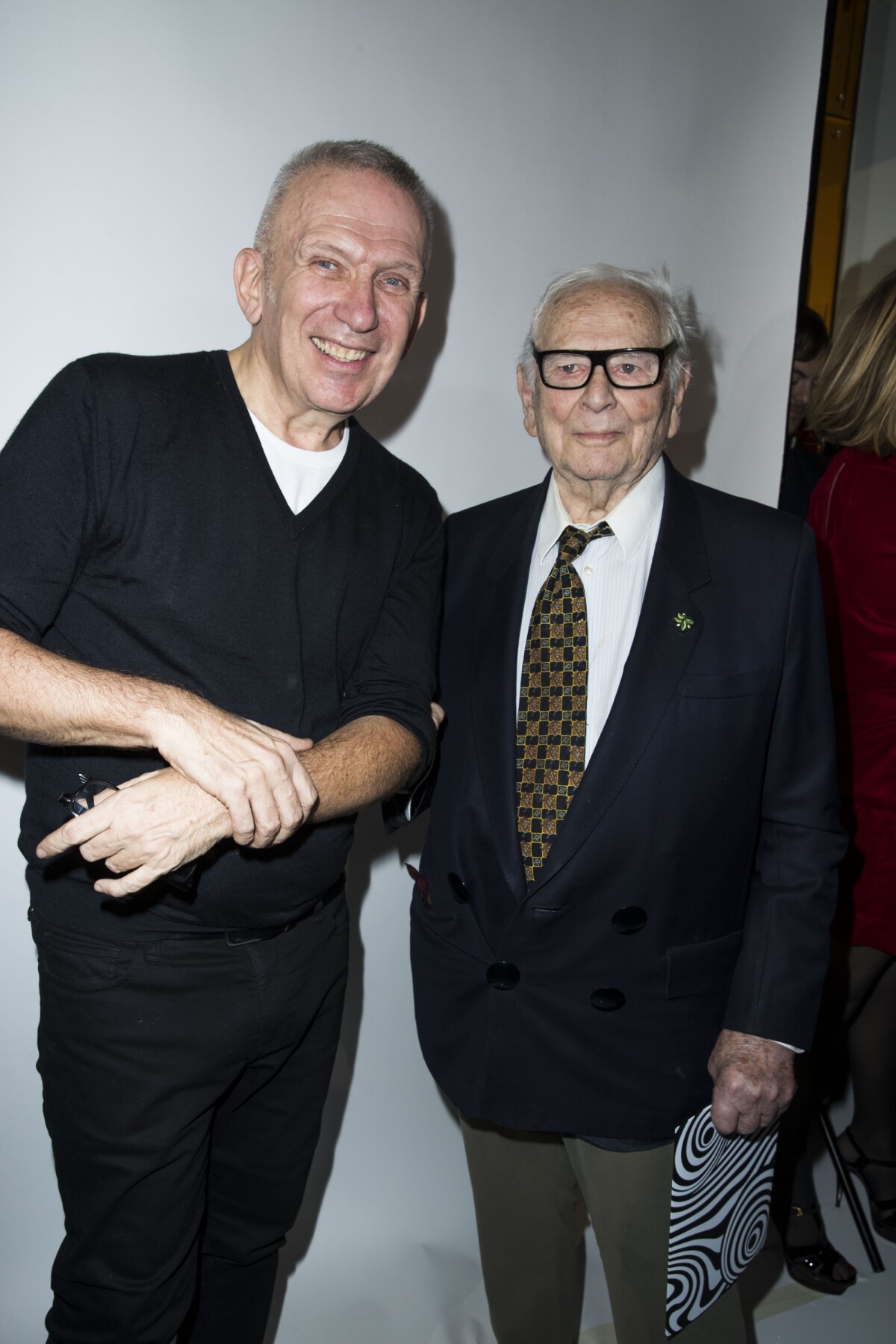 Photo : Jean-Paul Gaultier et Pierre Cardin au défilé de mode Jean Paul ...