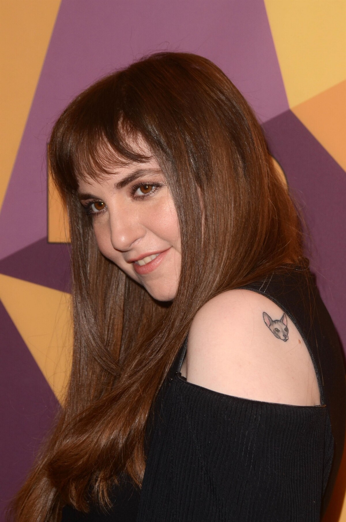 Photo : Lena Dunham au photocall de la soirée HBO's official Golden ...