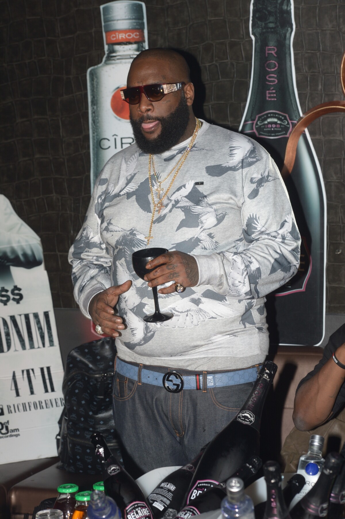 Photo : Archives - Rick Ross (Ricky Rozay) dans un club à Paris. Le 21 ...