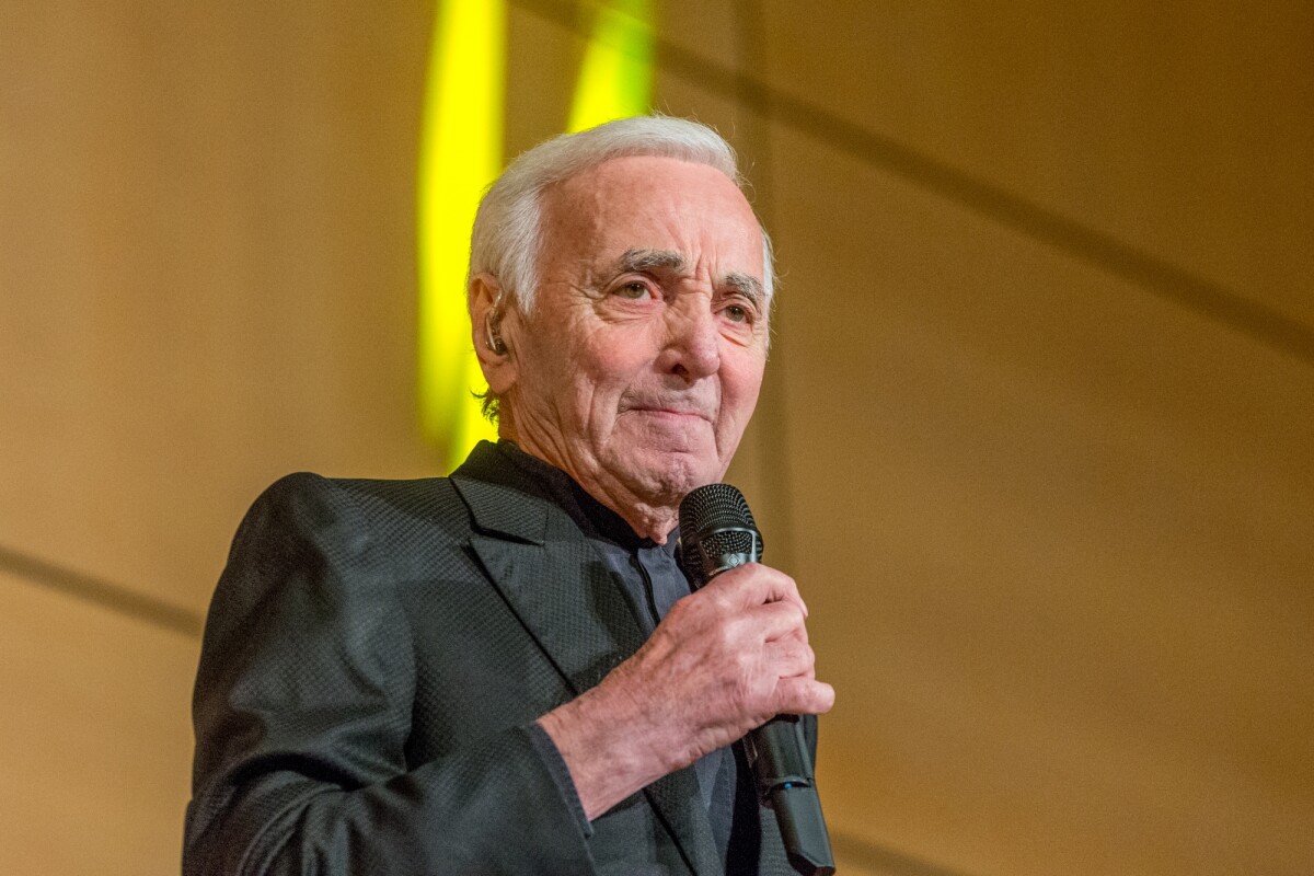 Photo : Charles Aznavour en concert à l'Office des Nations Unies à ...