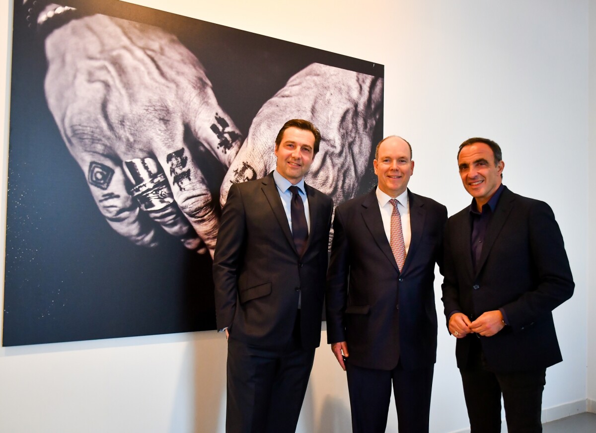 Photo : Renaud Siegmann (directeur général du salon), Nikos Aliagas ...