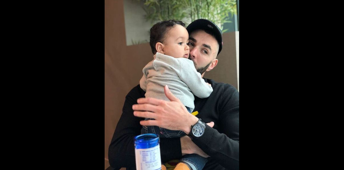 Photo : Karim Benzema pose avec son fils Ibrahim sur Instagram le 6 ...