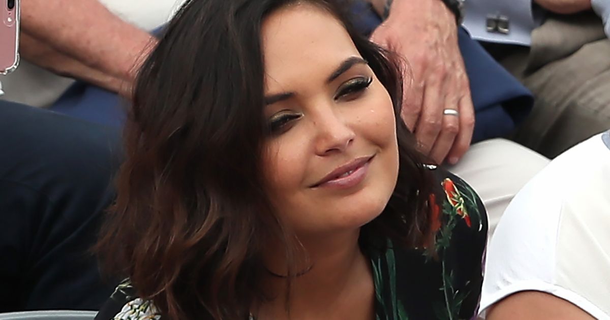 Valérie Bègue (Miss France 2008) en tribune lors des internationaux de ...