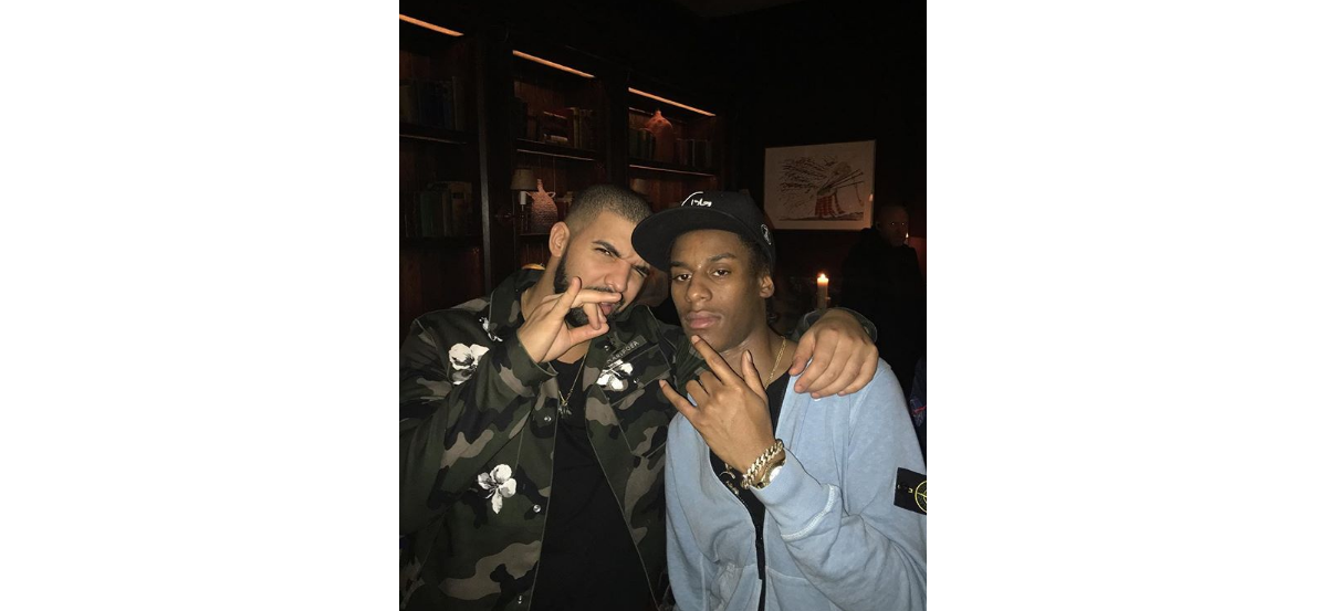 Photo : Le rappeur Smoke Dawg (photo Instagram, avec Drake sur sa ...
