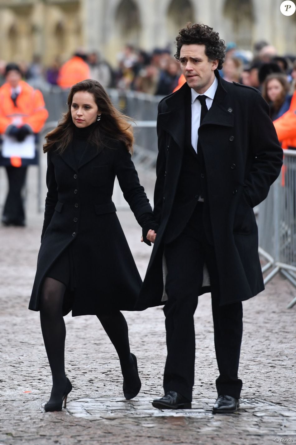Felicity Jones et Charles Guard à Cambridge, le 31 mars 2018. - Purepeople