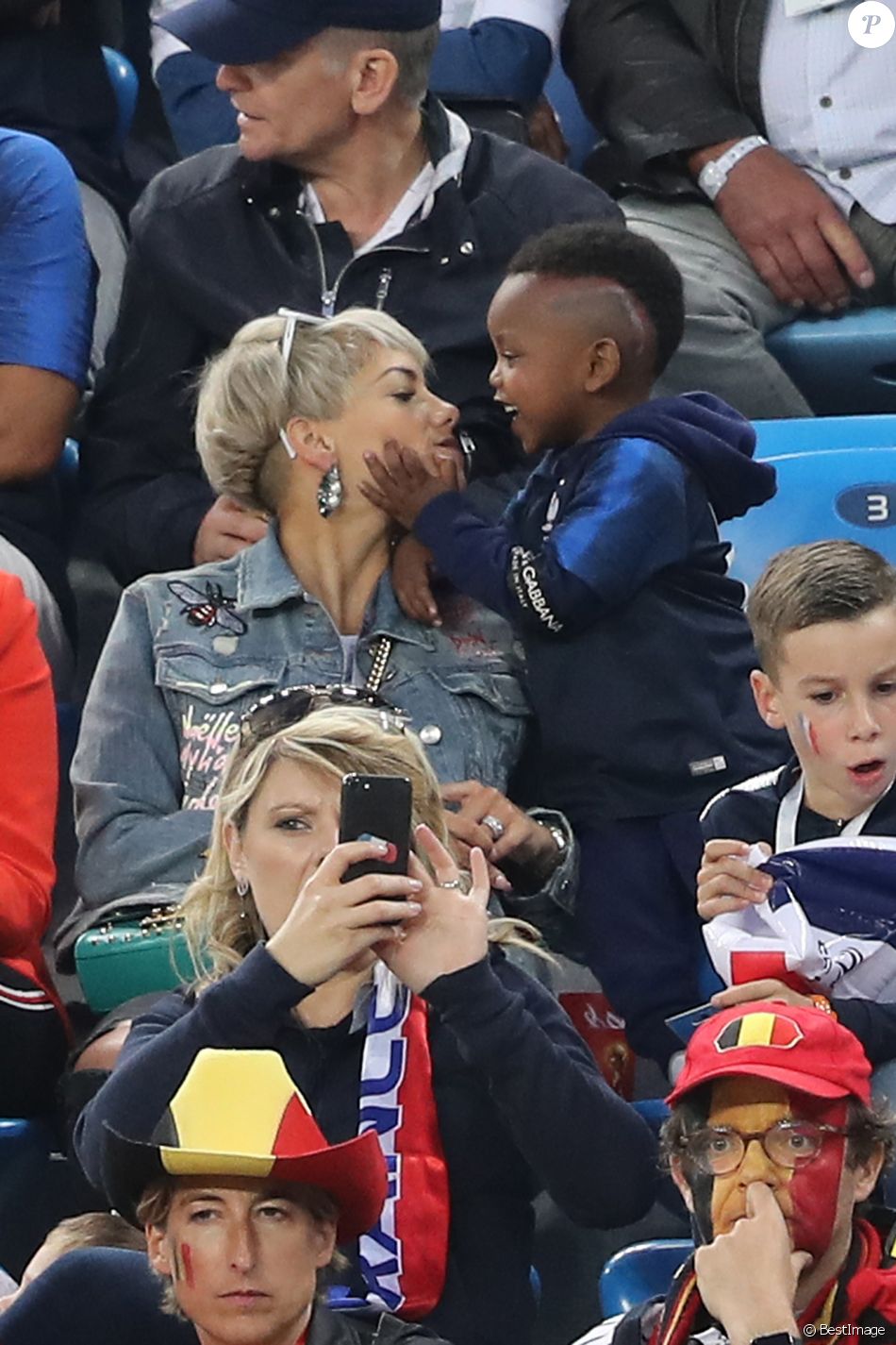 Isabelle Matuidi (femme de B.Matuidi) et son fils Eden - Célébrités ...