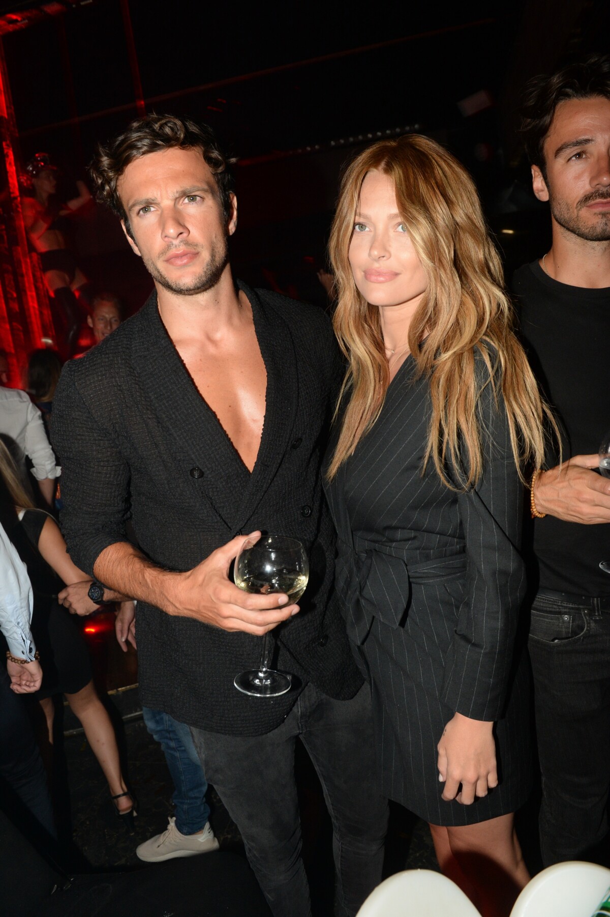Photo : Exclusif - Caroline Receveur et son fiancé Hugo Philip au VIP ...
