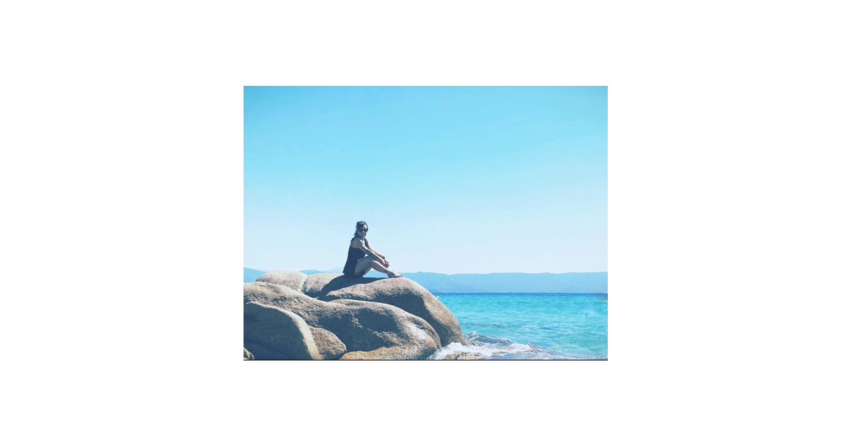 Alizée en Corse, le 12 août 2018. - Purepeople