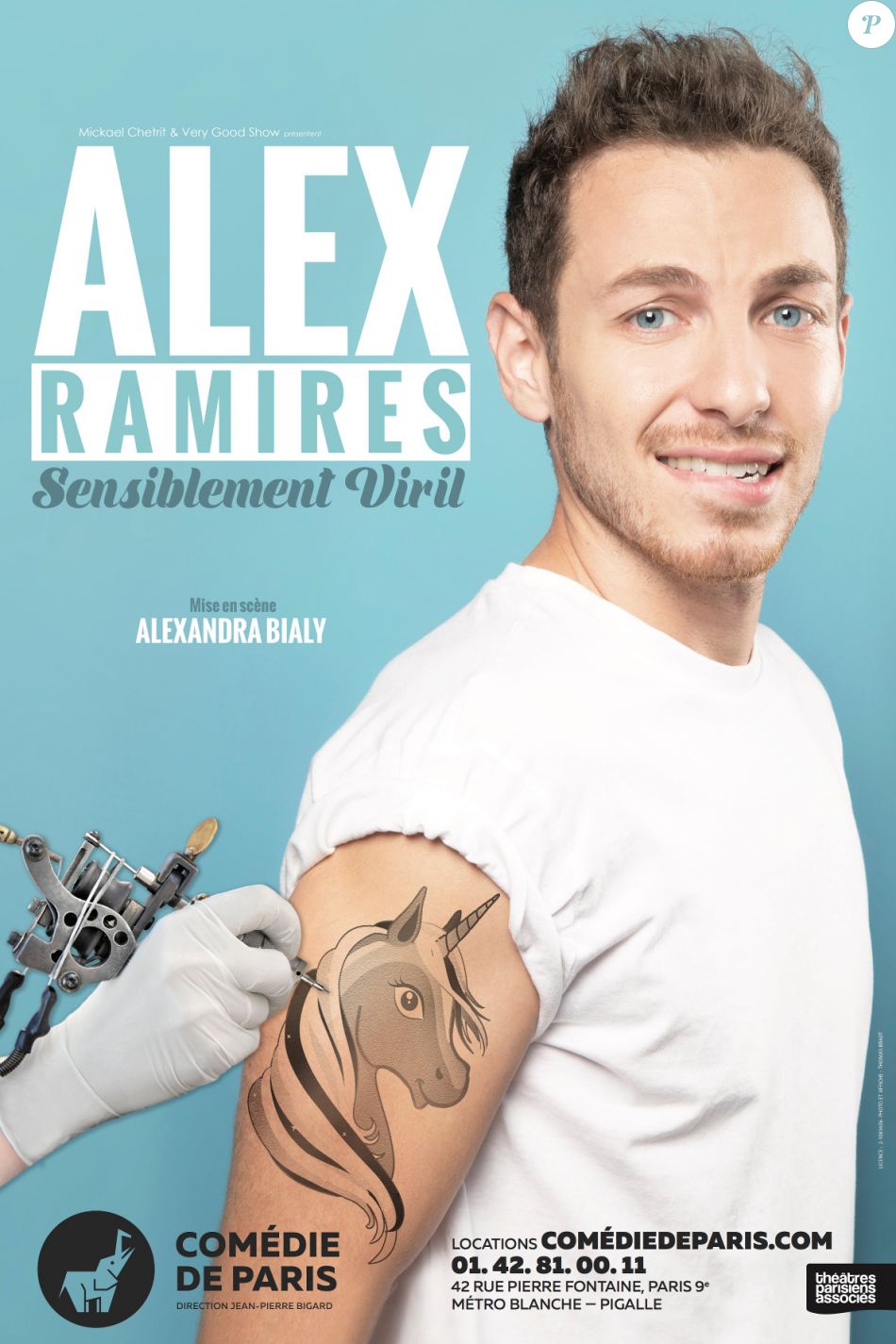 Sensiblement viril, d'Alex Ramirès. Comédie de Paris. - Purepeople