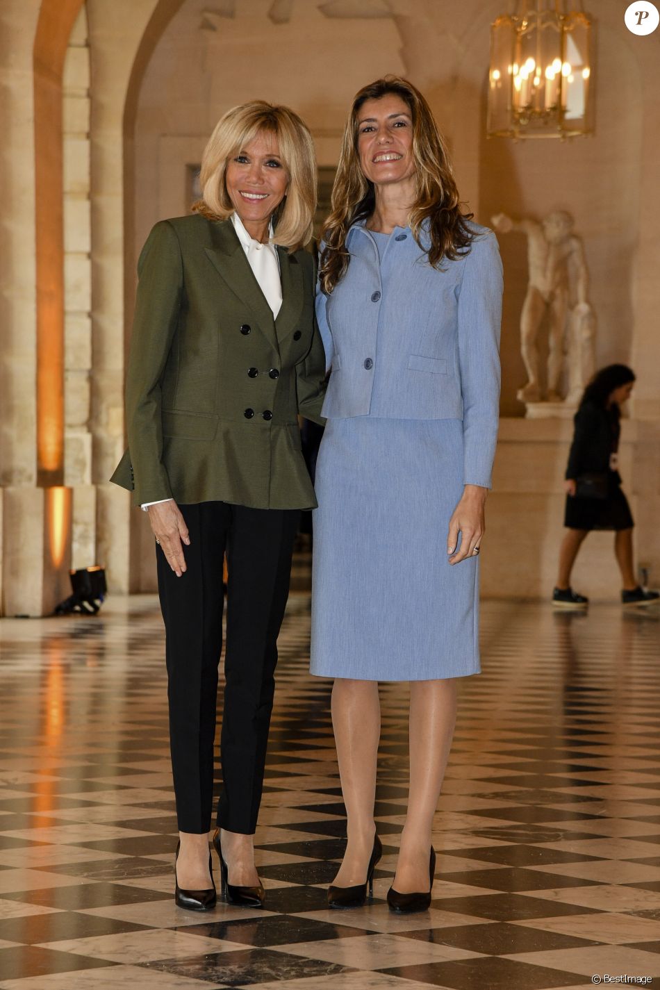 Brigitte Macron et Maria Begona Gomez Fernandez (Femme du premier ...