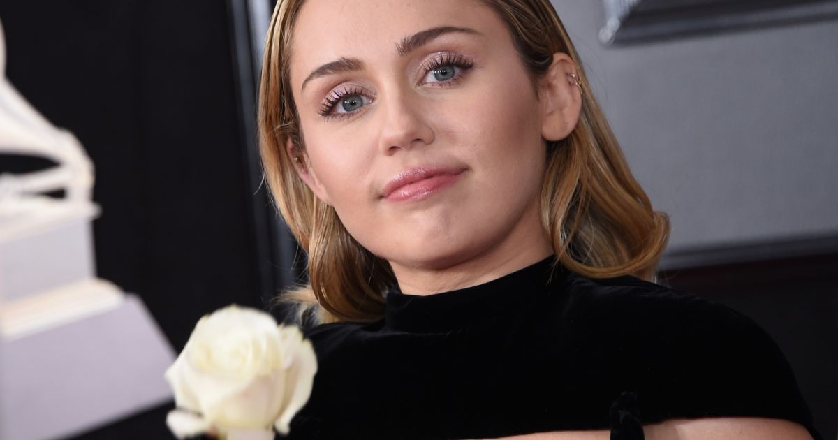 Miley Cyrus à la 60e soirée annuelle des Grammy Awards à Madison Square ...