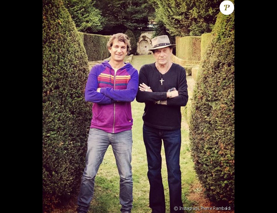 Pierre Rambaldi et Johnny Hallyday. Photo publiée en septembre 2017 ...