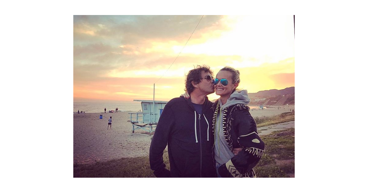 Pierre Rambaldi et Laeticia Hallyday en avril 2017. - Purepeople