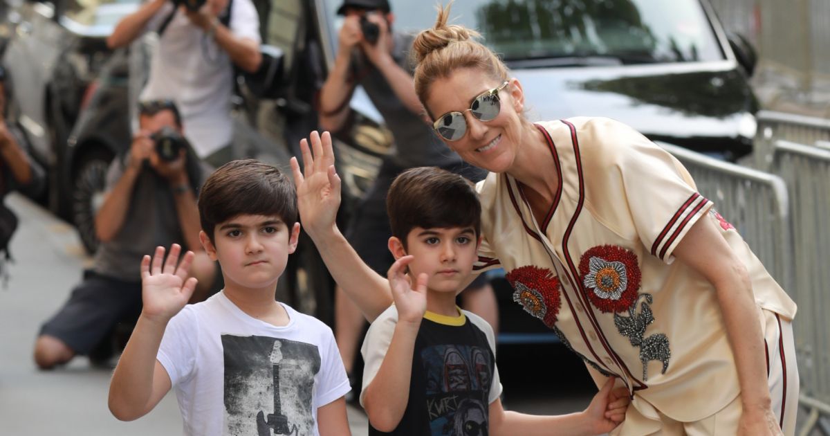 Céline Dion au naturel pour Noël : son nouveau portrait de famille avec ...