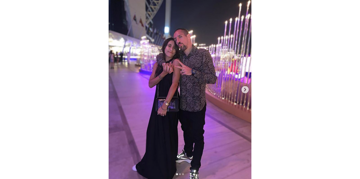 Photo : Franck Ribéry et sa fille aînée Hiziya s'éclatent à Dubaï pour ...