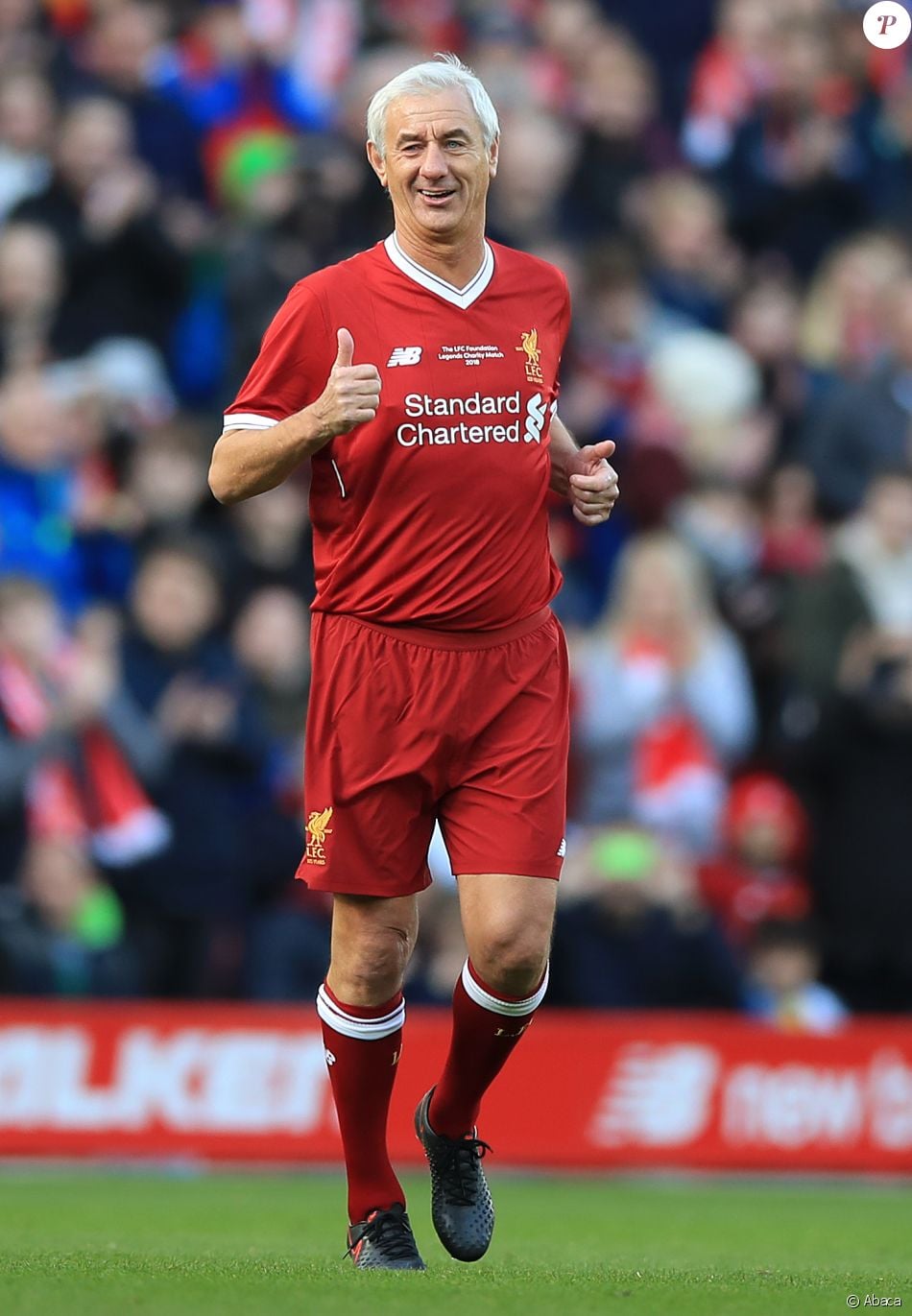 Ian Rush lors d'un match des légendes à Anfield, le 24 mars 2018 ...