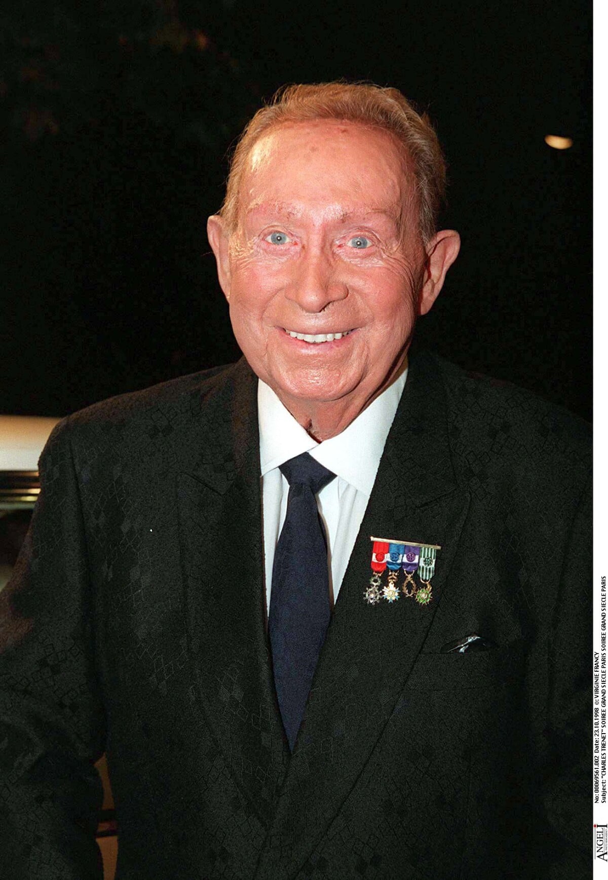 Photo : Charles Trénet - Soirée Grand Siècle à Paris le 23 octobre 1998 ...