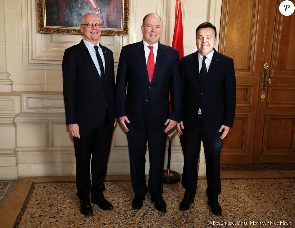 Exclusif - Le ministre d'Etat Serge Telle, le prince Albert II de ...