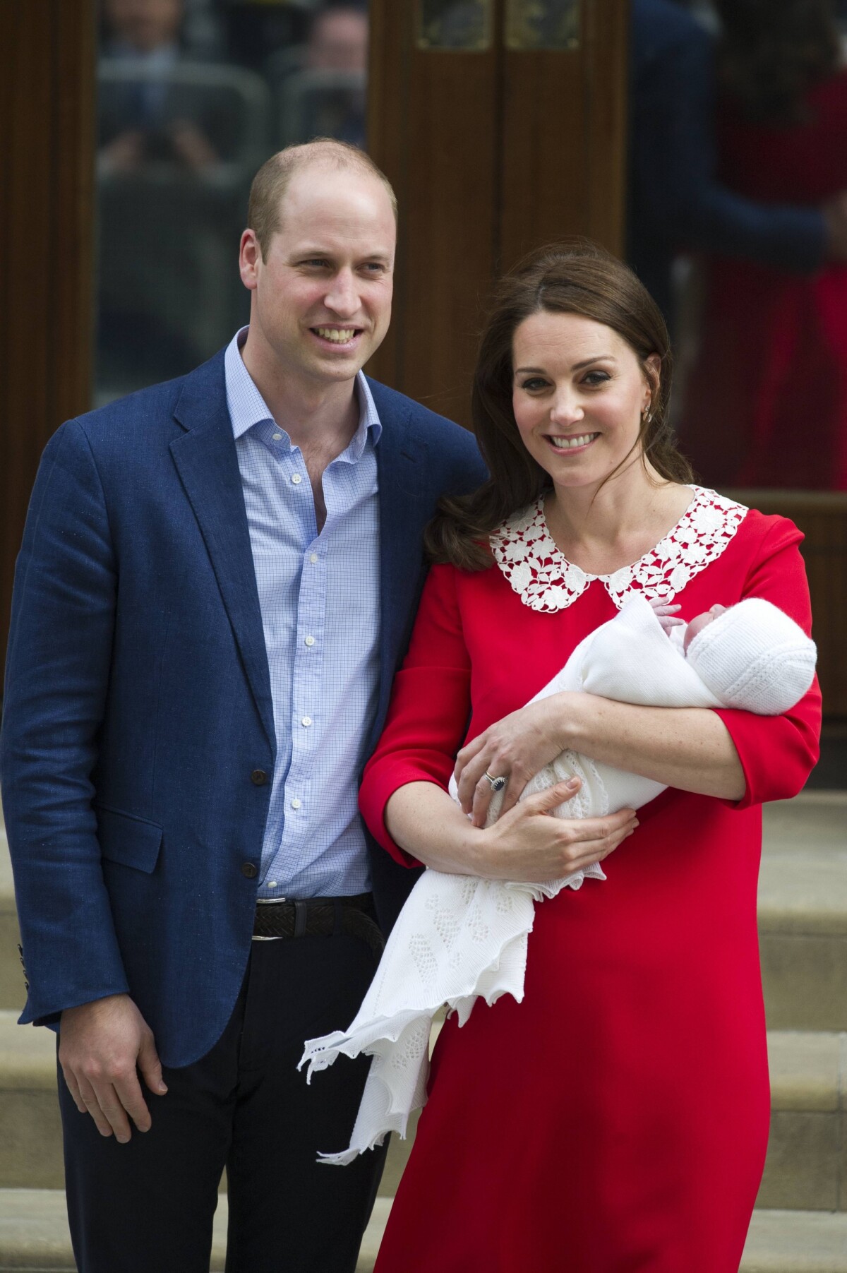 Photo : Le prince William, duc de Cambridge arrive avec ses enfants le prince George de ...