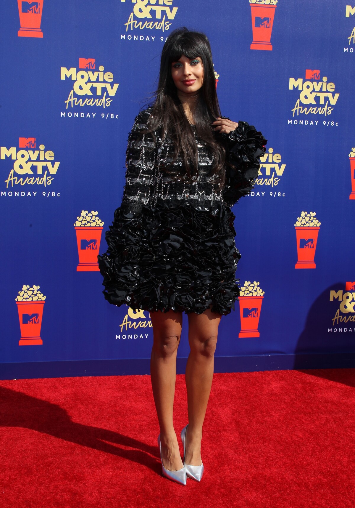 Photo : Jameela Jamil au photocall de la soirée des MTV Movie and TV ...