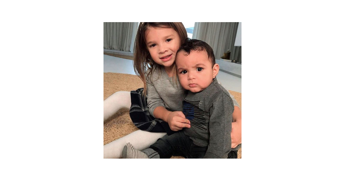 Karim Benzema et ses enfants sur Instagram. - Purepeople