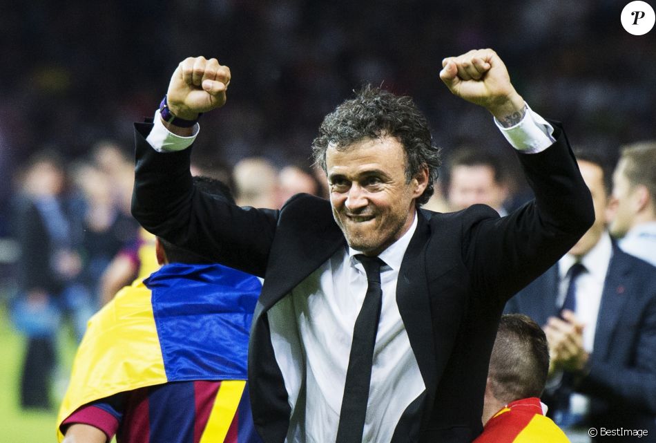 L'entraineur du FC Barcelone, Luis Enrique - Le FC Barcelone remporte ...