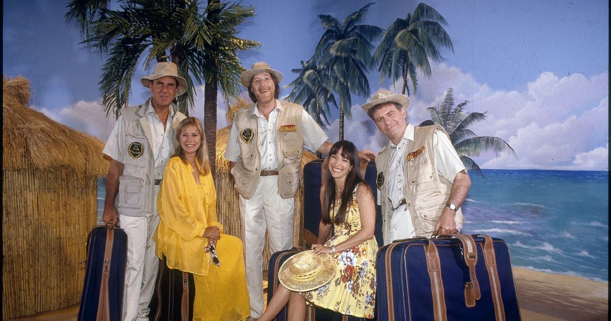 Patrick Simpson-Jones, Dorothée, Corbier, Ariane et Jacky en plateau ...