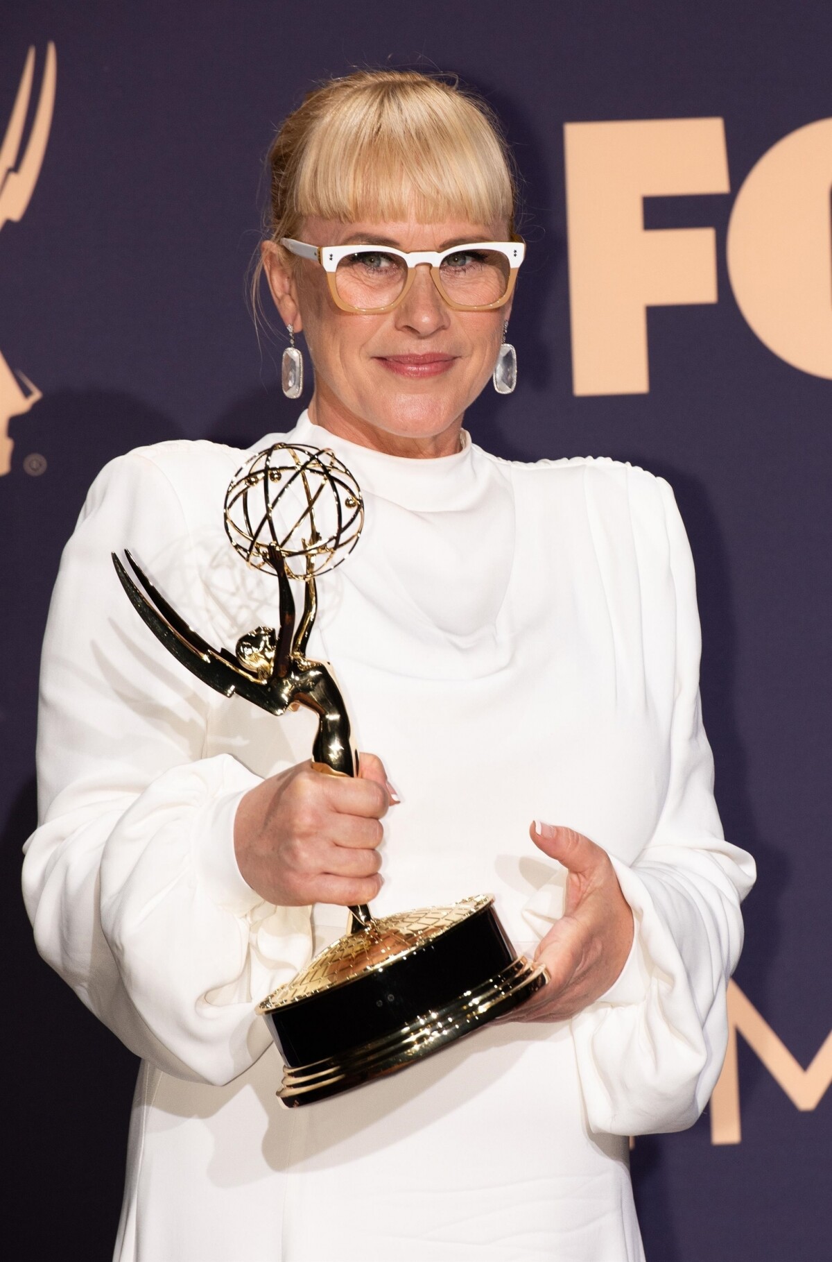Photo : Patricia Arquette à la press room du 71ème Emmy Awards au ...
