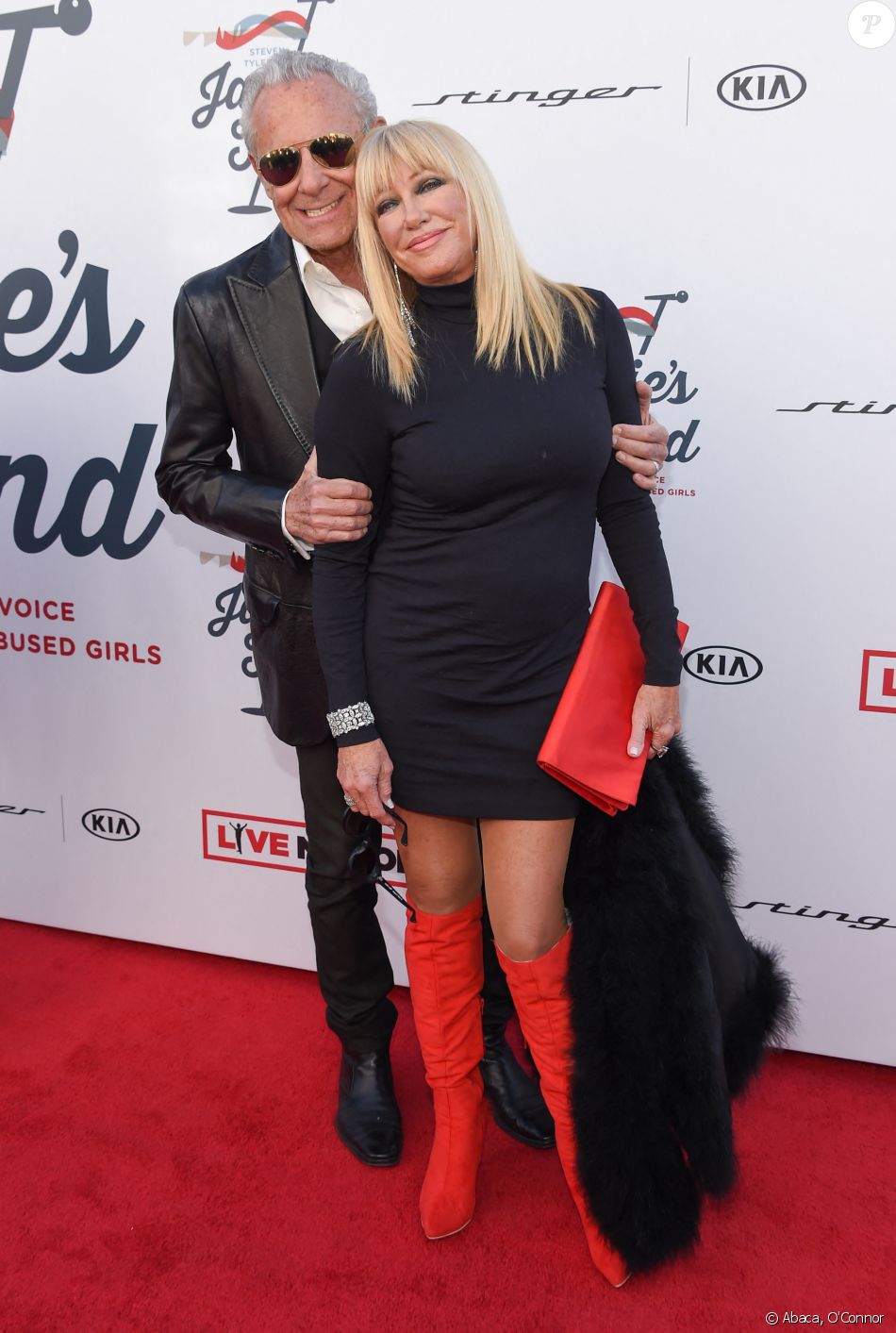 Suzanne Somers et son époux Alan Hamel arrivent à l'inauguration du ...