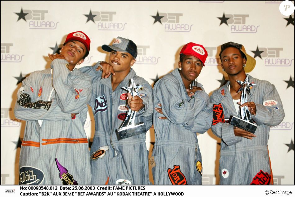 Le groupe B2K aux BET Awards le 25 juin 2003. - Purepeople