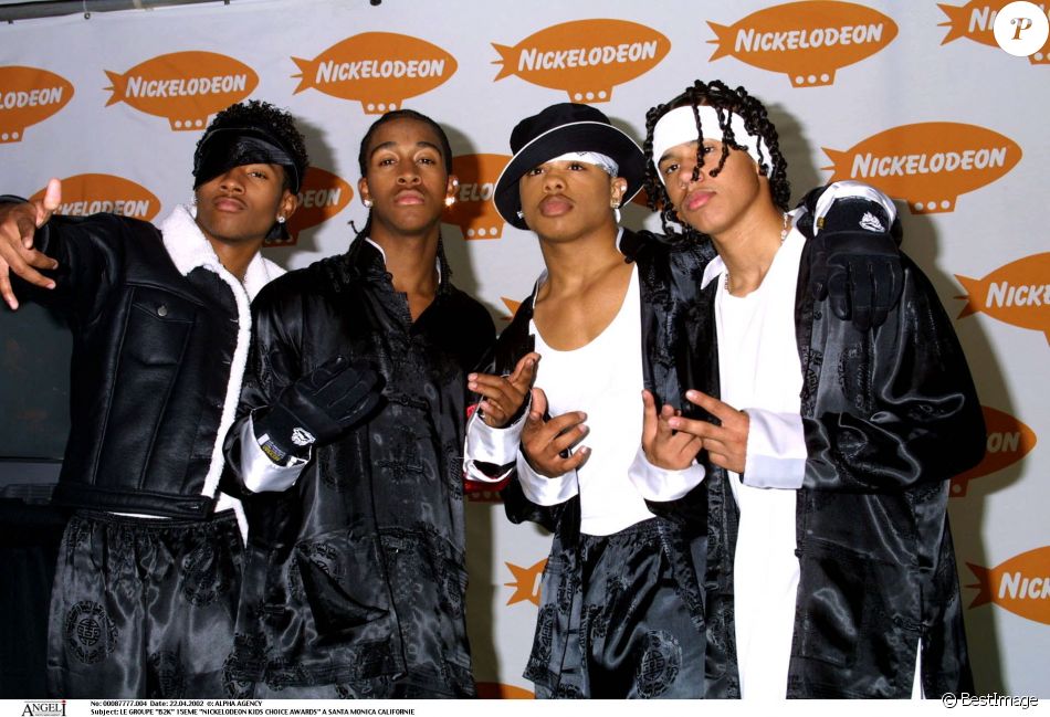 Le groupe B2K aux Kids Choice Awards à Santa Monica, le 22 avril 2002 ...
