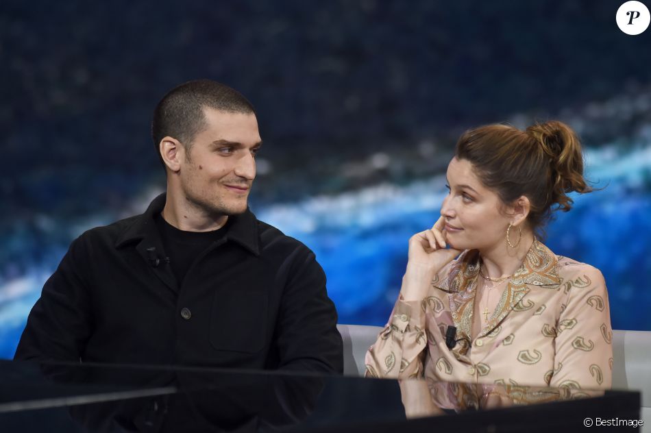 Louis Garrel et sa femme Laetitia Casta - Emission Che Tempo Che Fa à ...