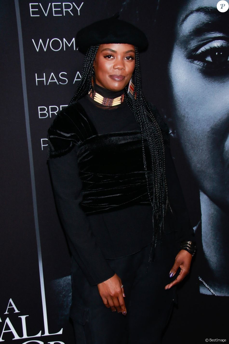 Novi Brown - Première du film A Fall From Grace au cinéma Metrograph à ...