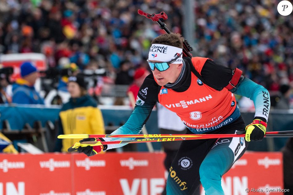 Fabien Claude le 19 janvier 2020 lors de la Coupe du monde de biathlon ...