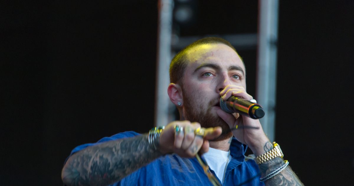Mac Miller en concert lors du Festival Rock in Rio à Lisbonne le 1er ...