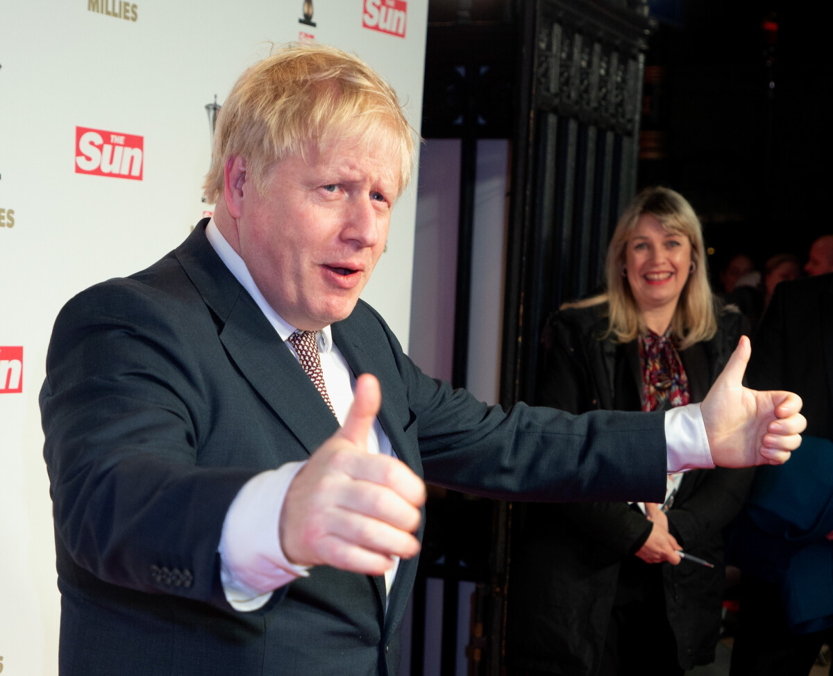 Photo : Le Premier ministre Boris Johnson au photocall de la soirée des ...