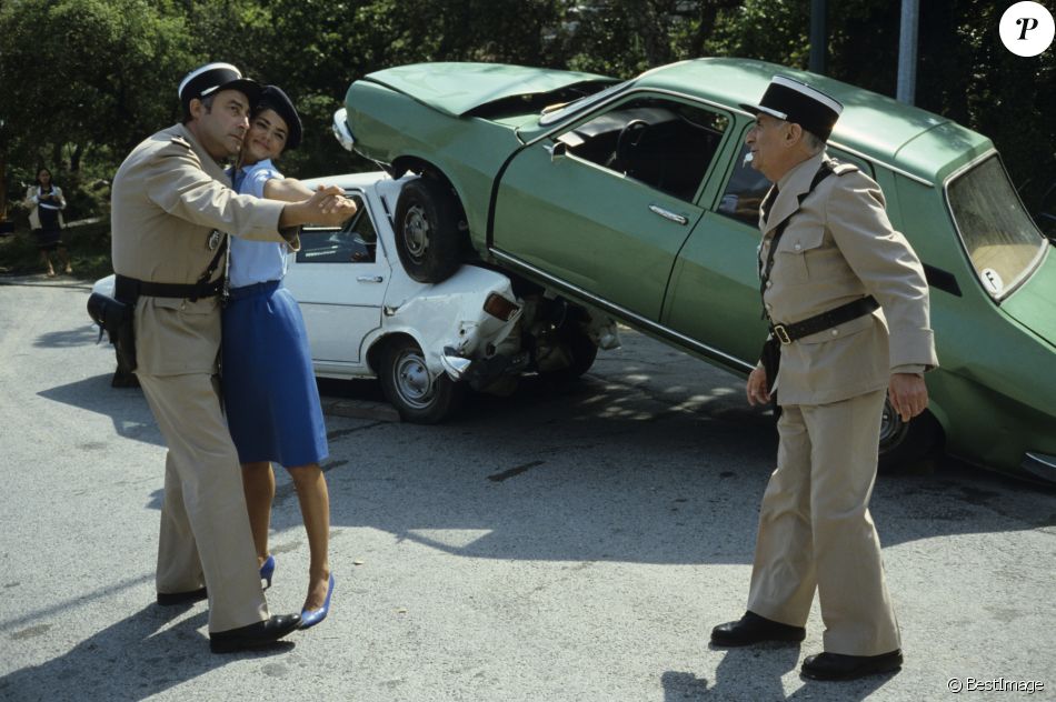Guy Grosso, Elisabeth (Babeth) Etienne et Louis de Funès lors du ...