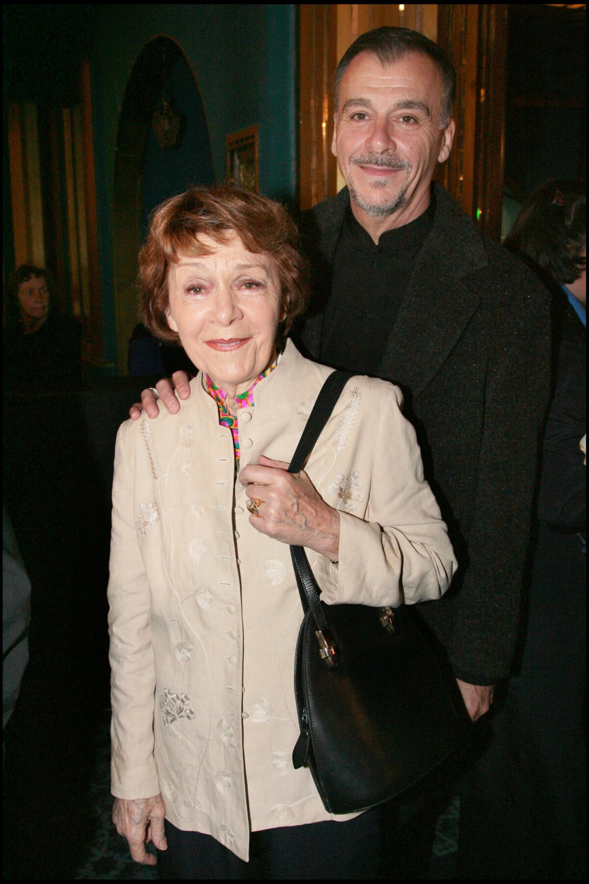 Photo : Annick Alane et son fils Bernard Alane en avril 2008 à Paris ...