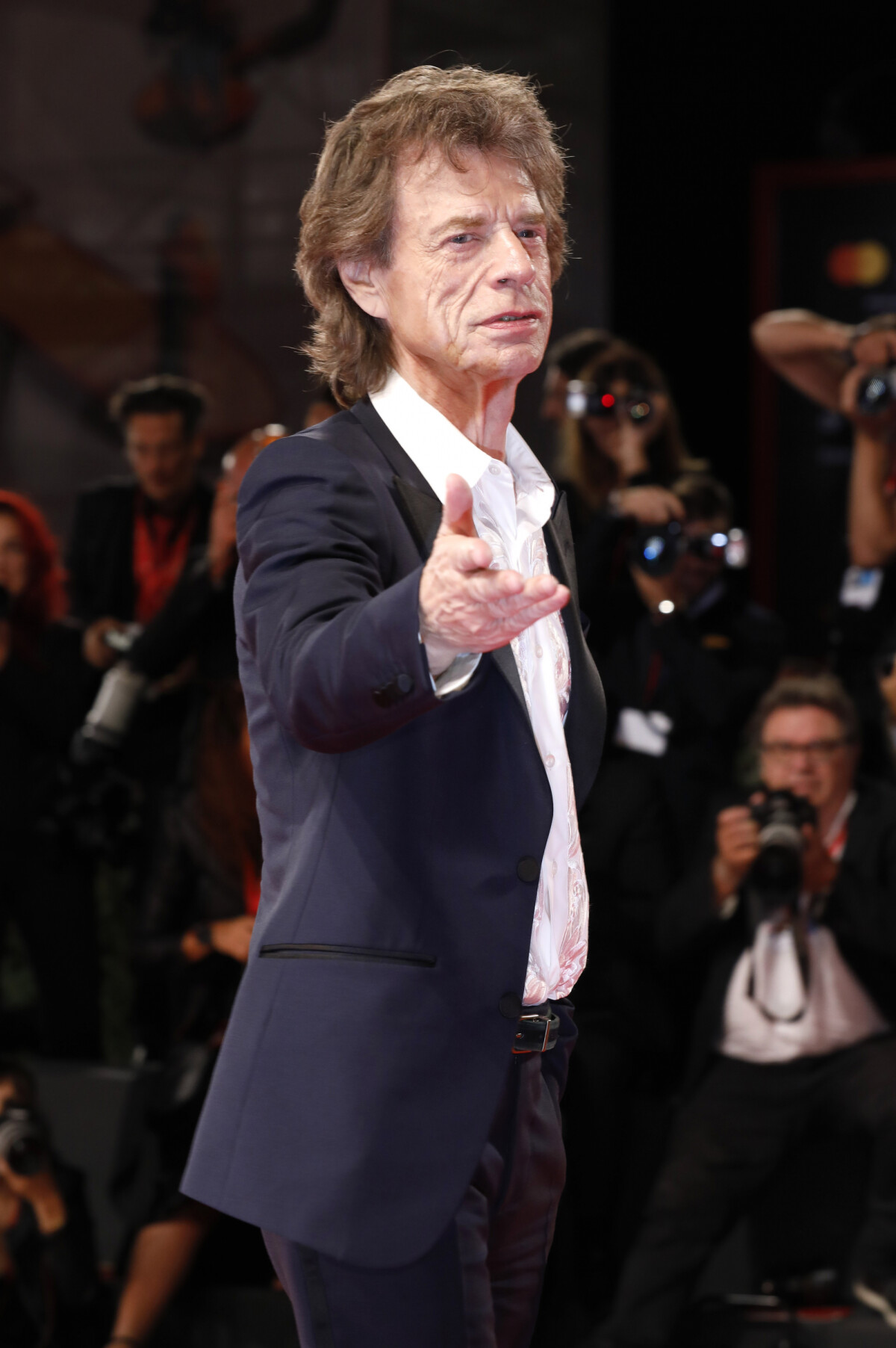 Photo : Mick Jagger à la première de "The Burnt Orange Heresy" au 76ème ...